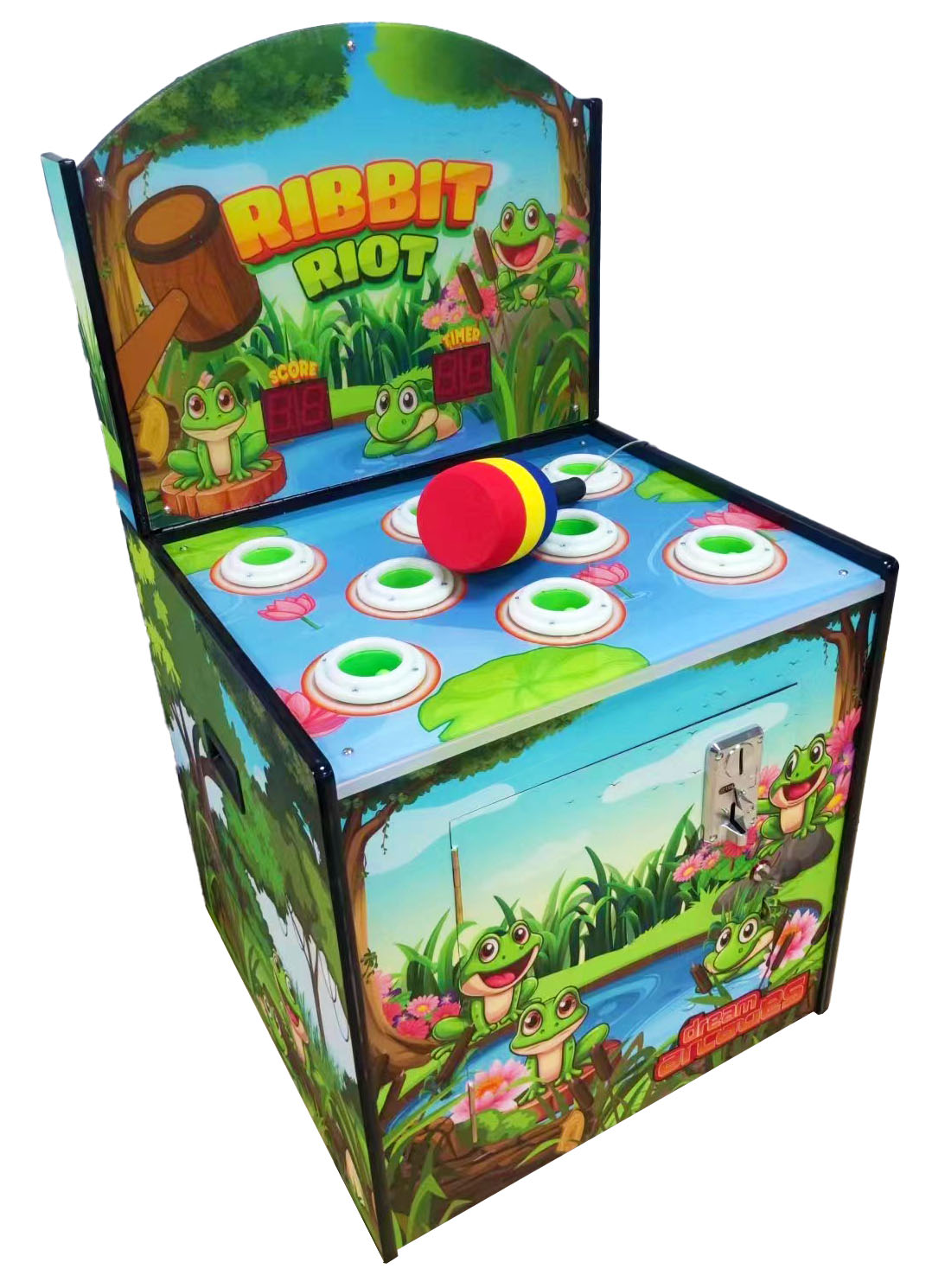 Whack-a-frog, Ribbit Riot Whack-a-Mole style Arcade Machine